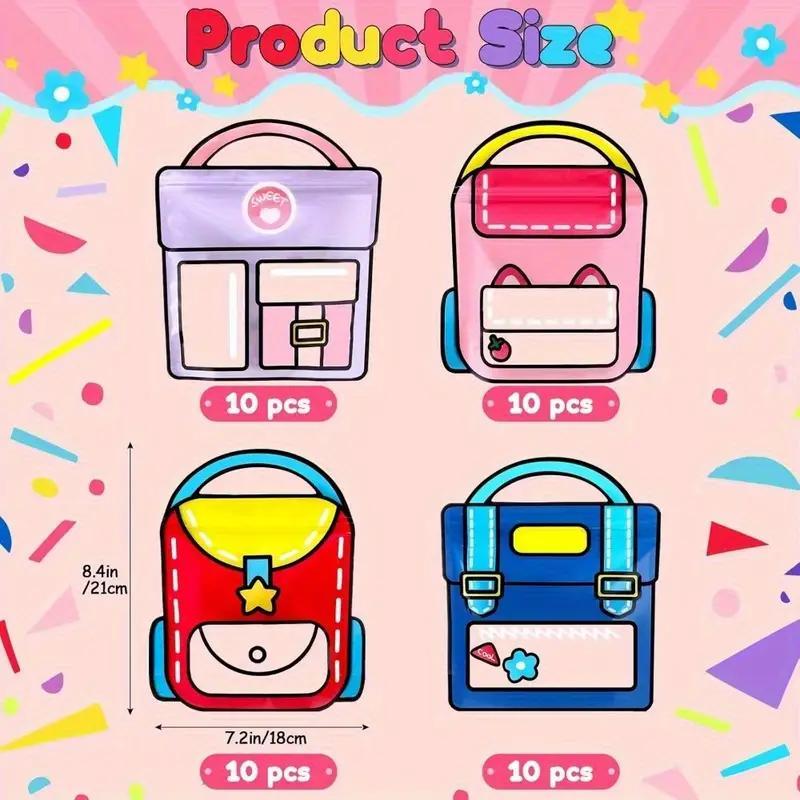Colorful Transparent Window Plastic Gift Bags, Birthday Gift ...