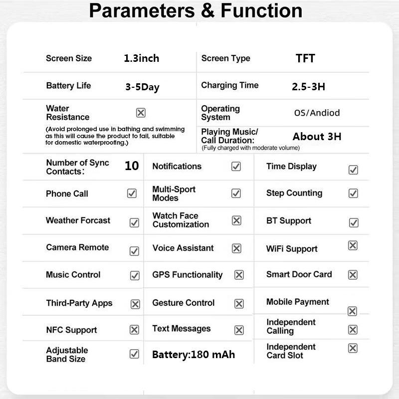 Smart Watch Wireless Calling/messaging, Multi-Sport Modes, Multiple APP ...