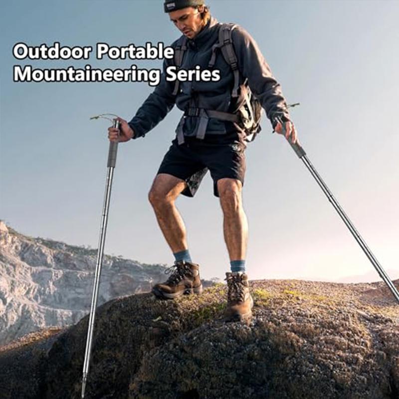 7-in-1 Tactical Trekking Stick-Retractable Folding Multi-Function ...