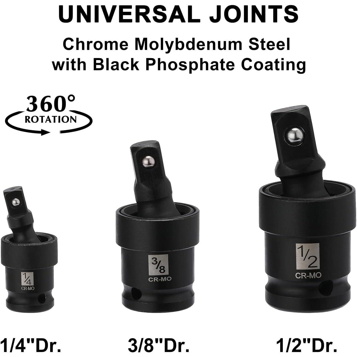 18- Drive Tool Accessory Set, Socket Accessory Set, Includes Socket ...