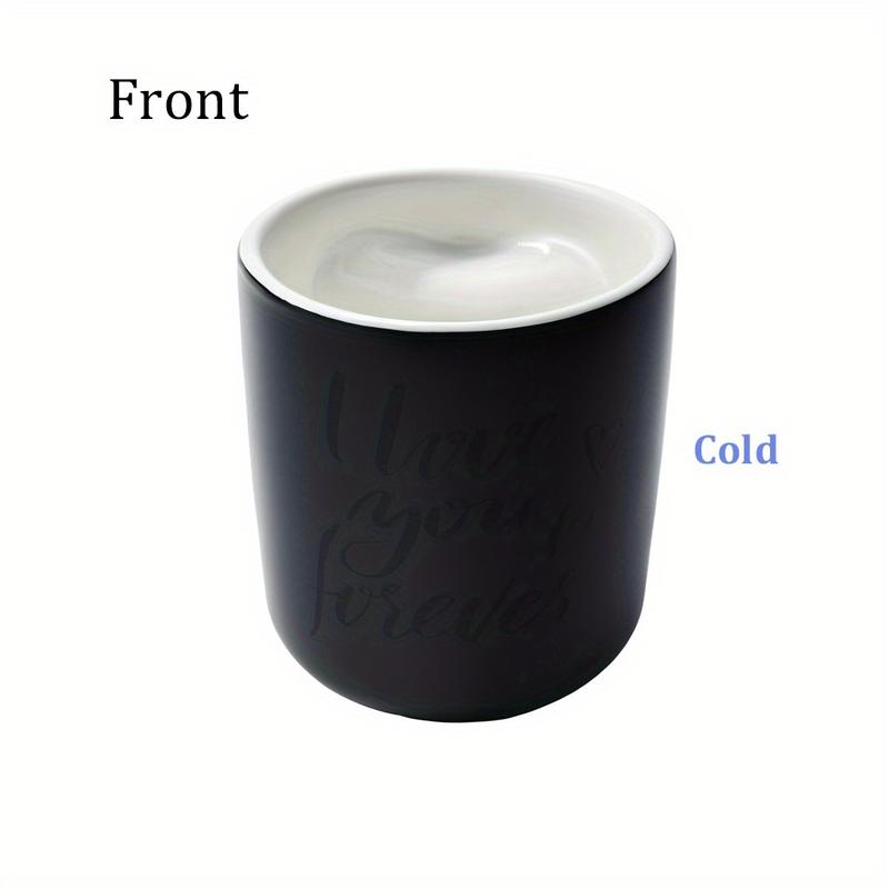1pc Heart-Shaped Magic Color Changing Ceramic Mug with I love your ...