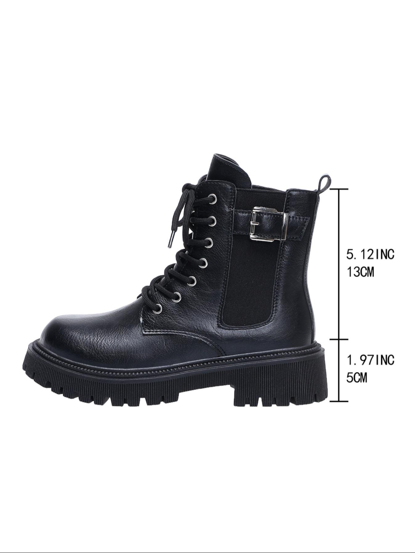 Women's Fashion with Buckle Detail, Stylish Lace-Up Design for Fall ...
