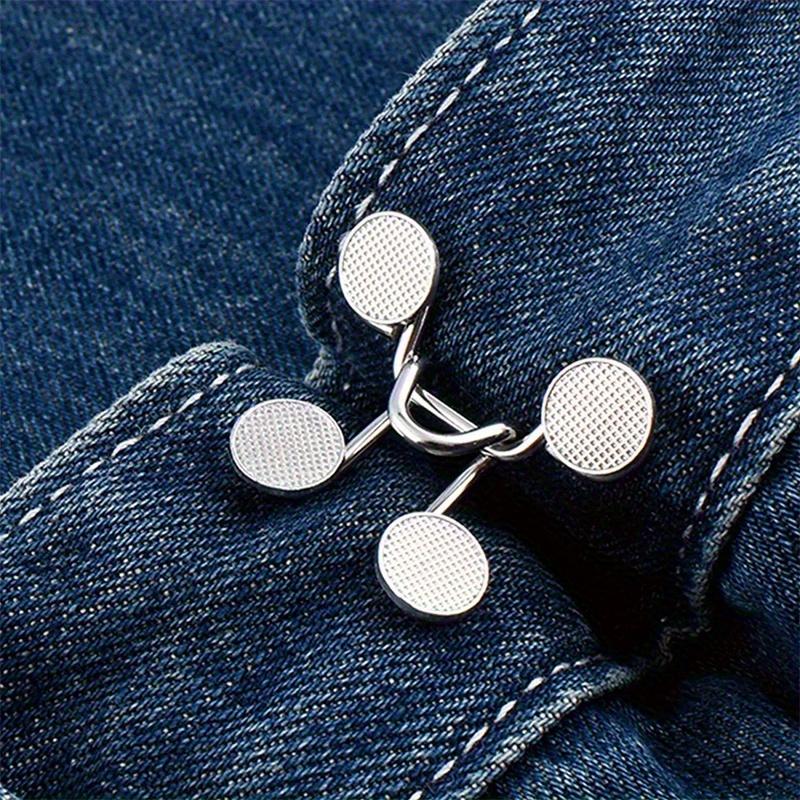 1 Set Nail-free Metal Jeans Button Snaps Detachable Pants Clips Buttons ...