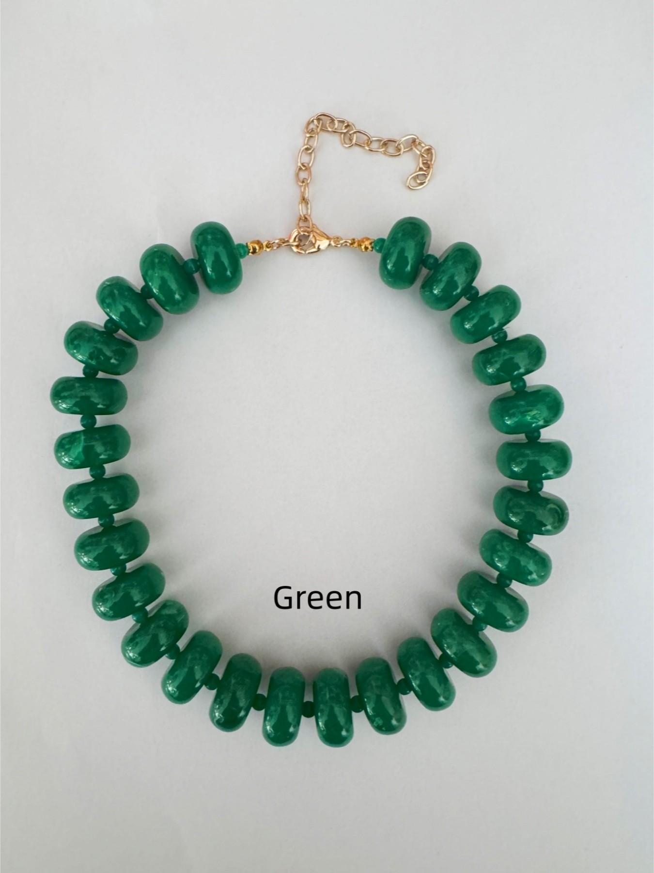 Bohemian Style Geometric Beaded Necklace, Choker Chain for Women ...