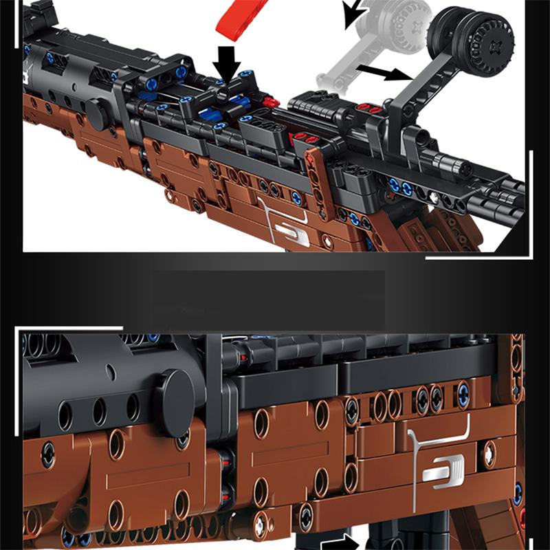 1000PCS building Block 98k sniper rifle, a high-tech adult high ...