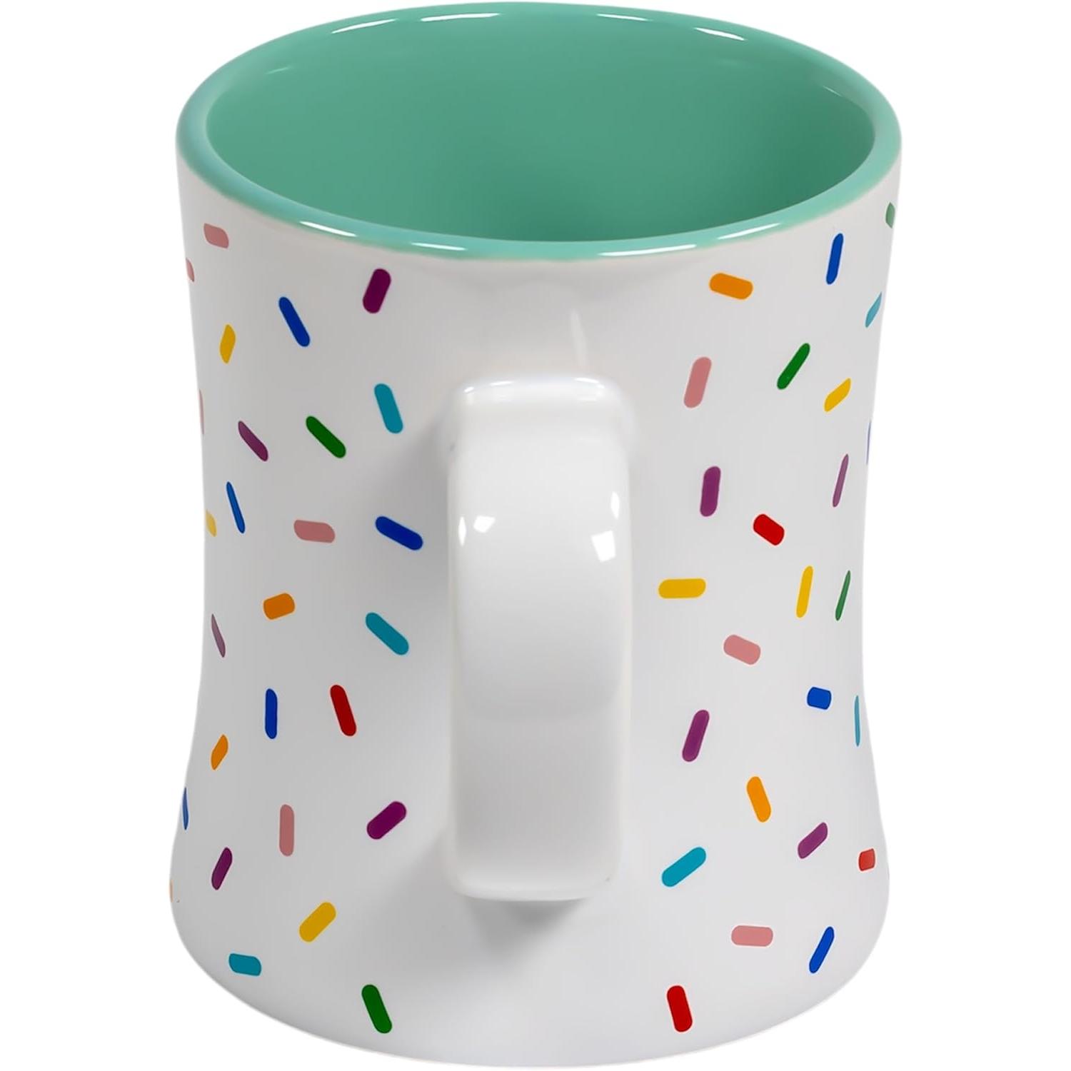 Mug | Mint Green Cute Coffee Mug with Rainbow | Birthday Cake Coffee ...