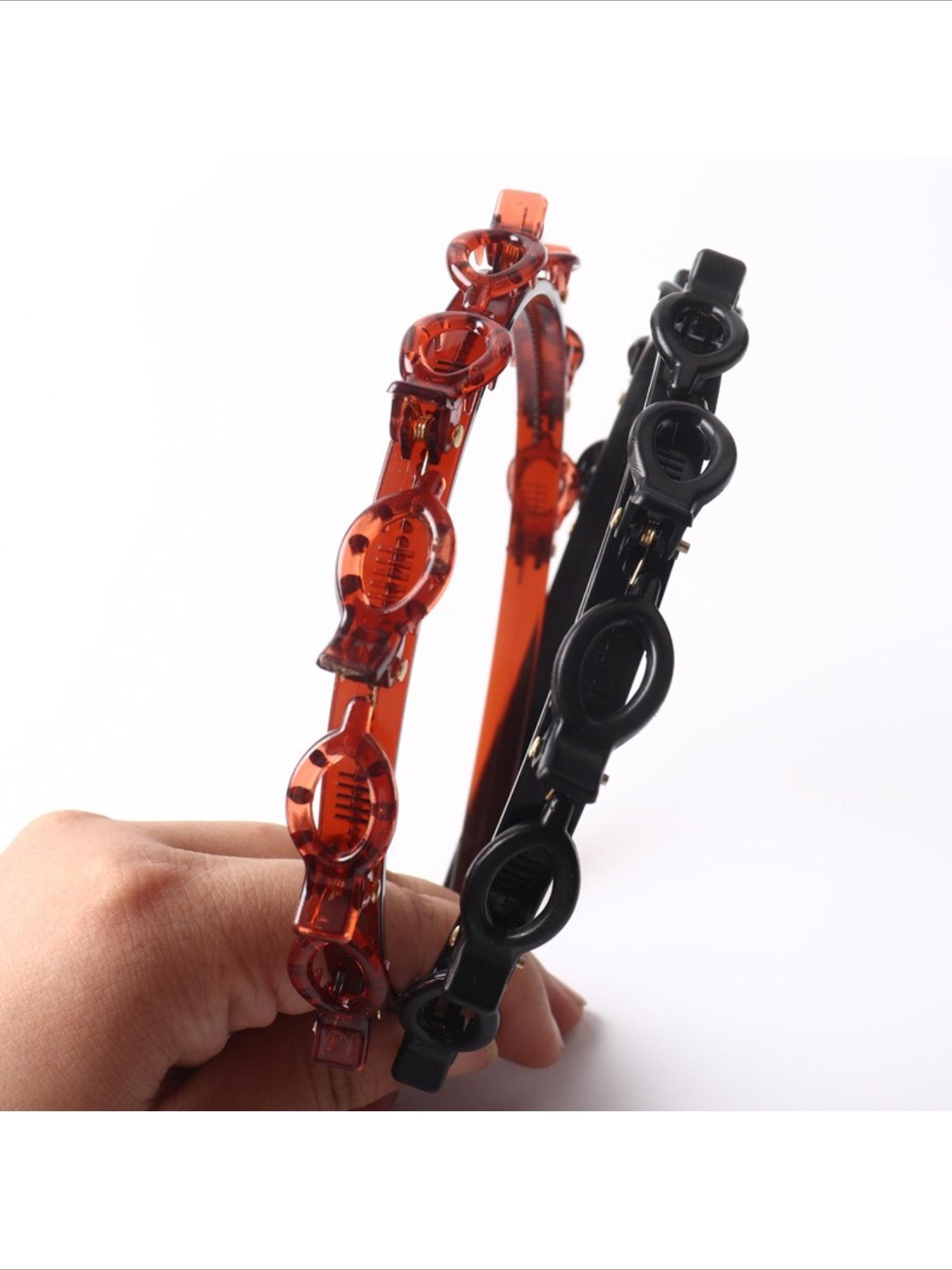 Viral Double Layer Knit Headband Bang Clip Hair Accessories Trendy ...