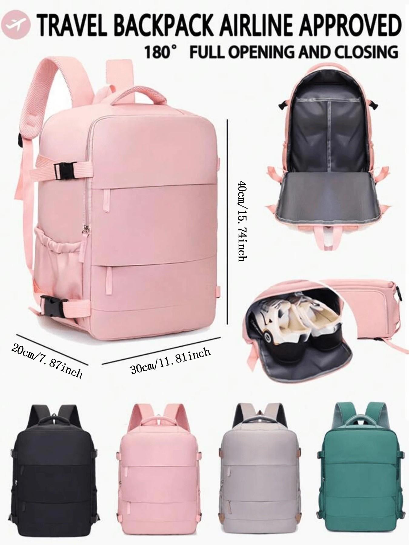 Fashionable solid color series large capacity textured backpack, high ...