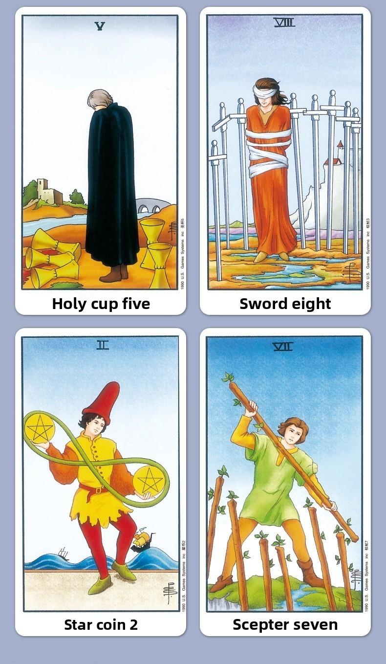 Classic Tarot Cards Set for Beginners, Includes Card Meanings ...