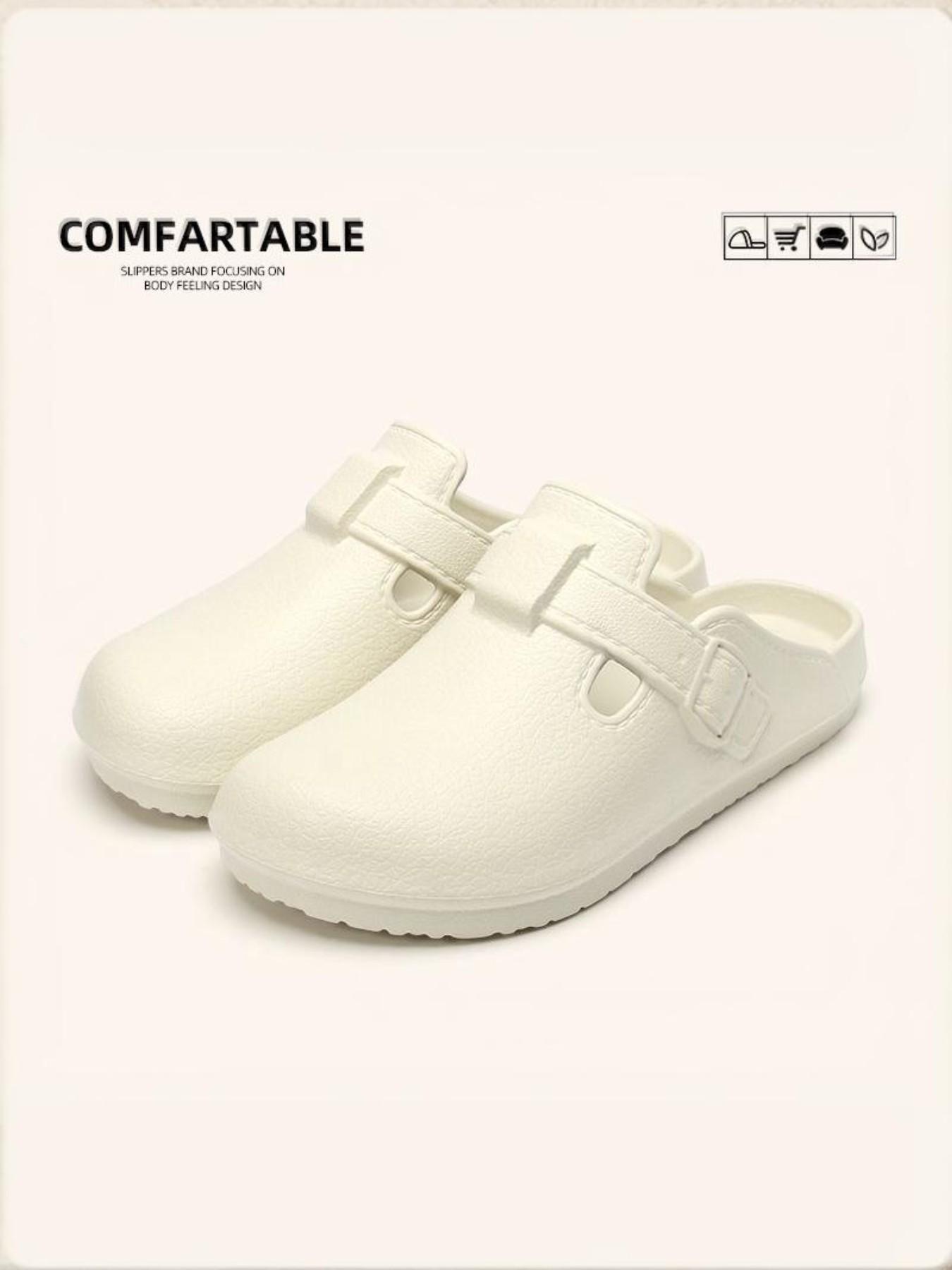 Soft Simple Casual Eva Lightweight Slippers, Outdoor Beach Travel, Cute ...