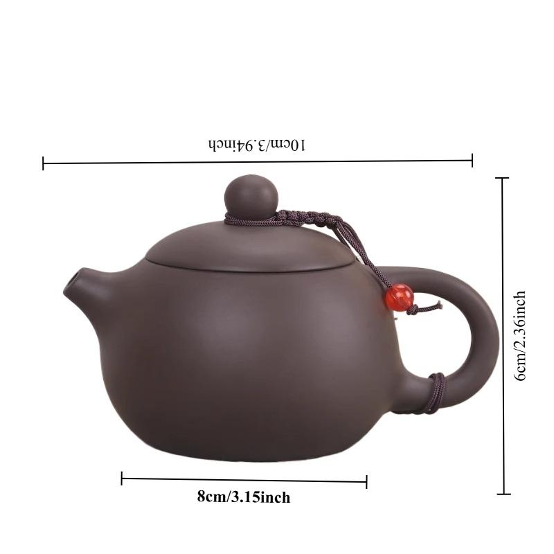 Purple Clay Teapot, Large Capacity Tea Pot with Ball Hole Filter ...