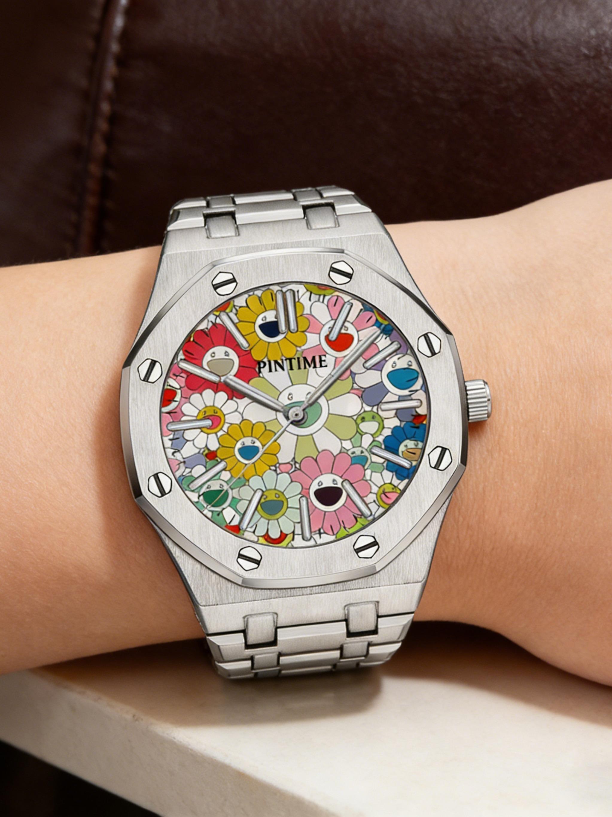 Men's Stainless Steel Quartz Watch, Analog Display, Date Function ...