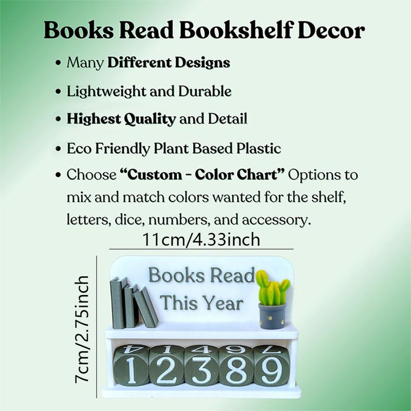 Back-To-School 3D Book Reading Count Display, Literary Accessories ...