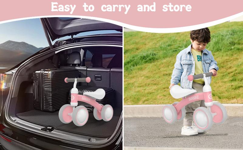 Bobike Baby Balance Bike Toy for kids, Colorful 4-Wheel No Pedal ...
