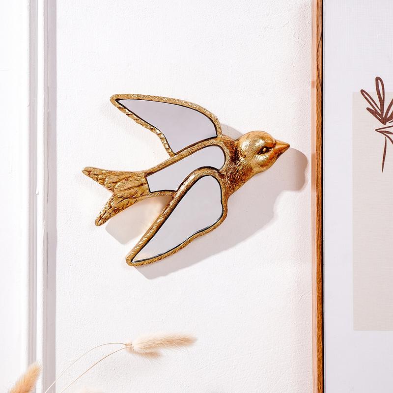 Swallow Statue Home Decor Wall Hanging, Resin Material Mirror Surface ...