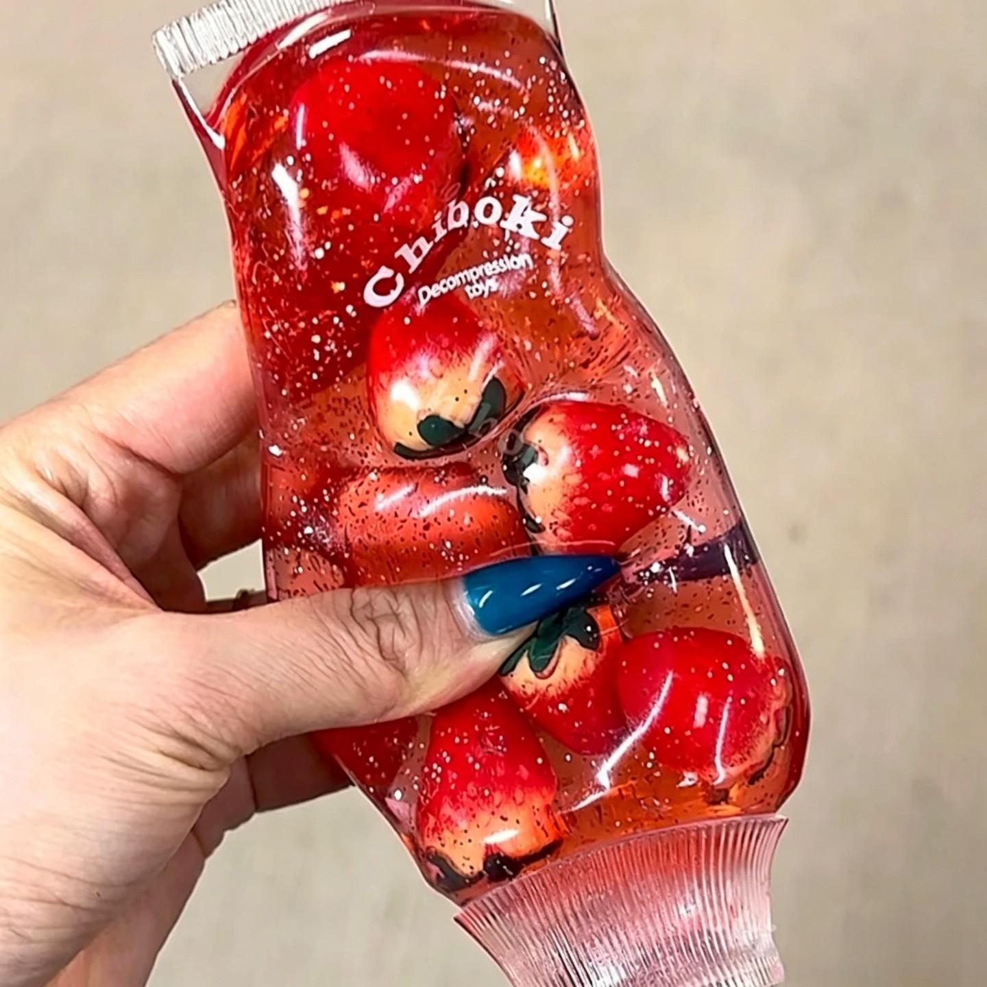 Chiboki Jam Squishy 4-styles - Toothpaste Tube Clear Gel Squeeze Fidget ...