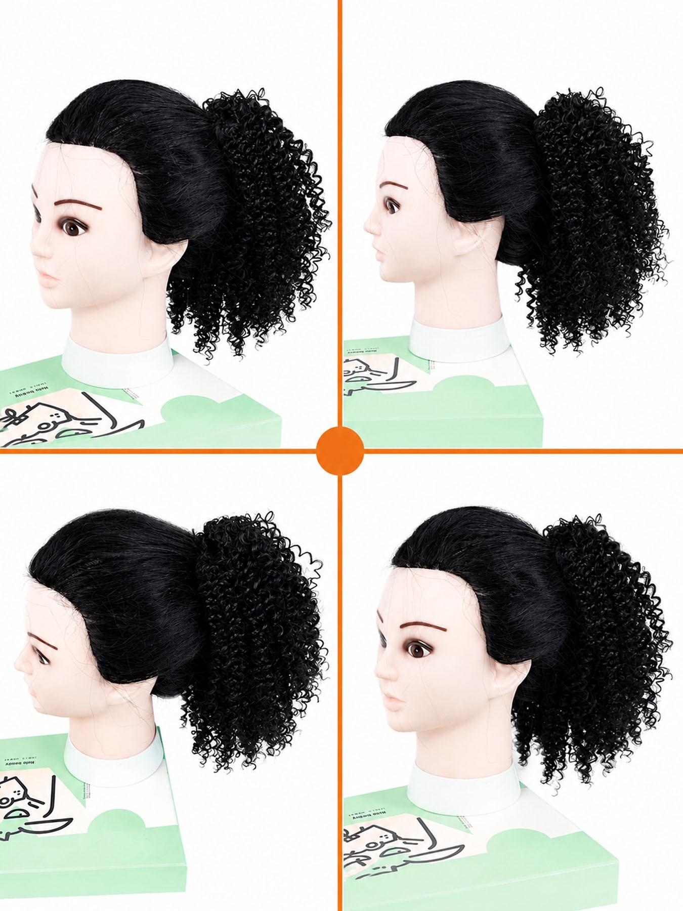 Afro Kinky Curly Drawstring Ponytail For Black Women,10 Inch Natural ...