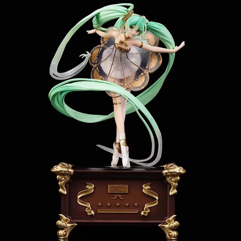 Miku Hatsune 5th Anniversary Symphony Music Box, Standing Anime Figure ...
