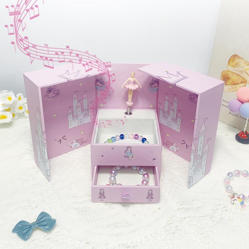Princess Themed Music Box, Castle Design Jewelry Storage Box, Jewelry ...