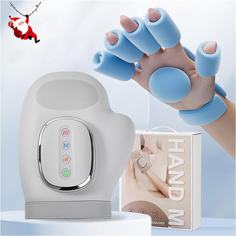 Heated Hand Massager with Pressure, USB Rechargeable Electric Hand ...