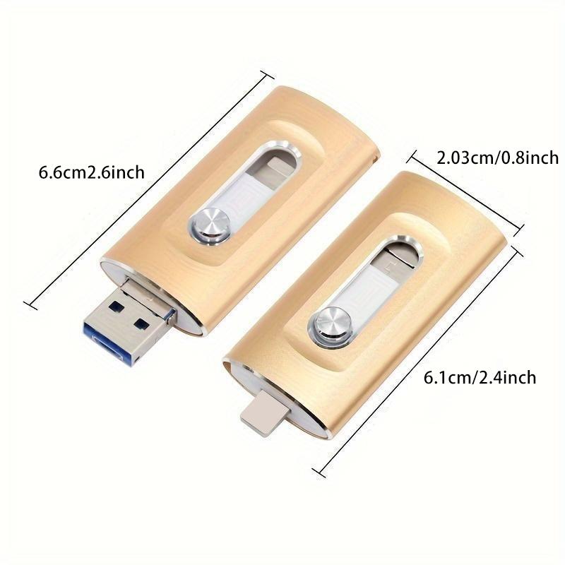 3 in 1 Flash Drive, Portable Flash Drive, High Speed USB 3.0 Memory ...