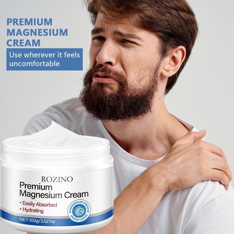 Rozino Magnesium Cream 100g, Deep Moisturizing, Suitable for All Skin ...