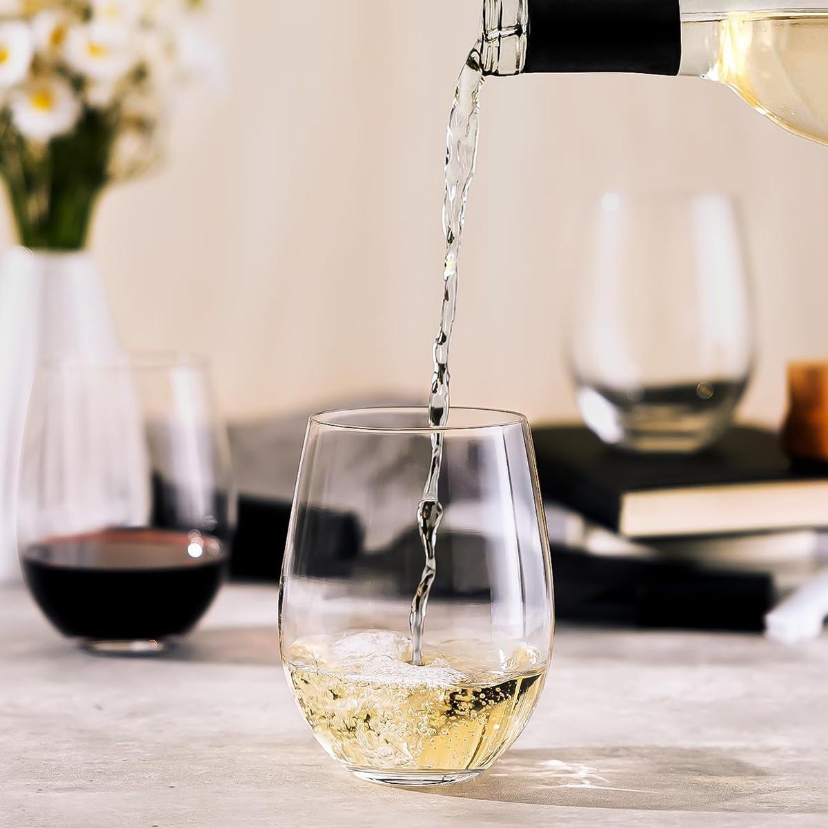Drinking Glasses Set of 8, Includes 17oz Highball Glass and 18oz ...