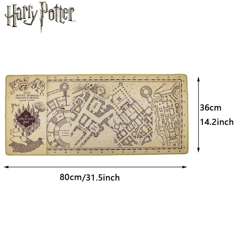 1PC Harry Potter Officially License XL Desk Mat-Marauder's Map Mouse ...