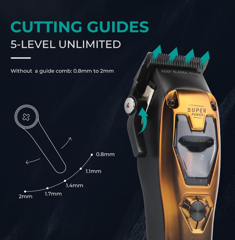 VGR 668 Hair Clippers for Men Professional, 8000-11000 RPM Vector Motor ...