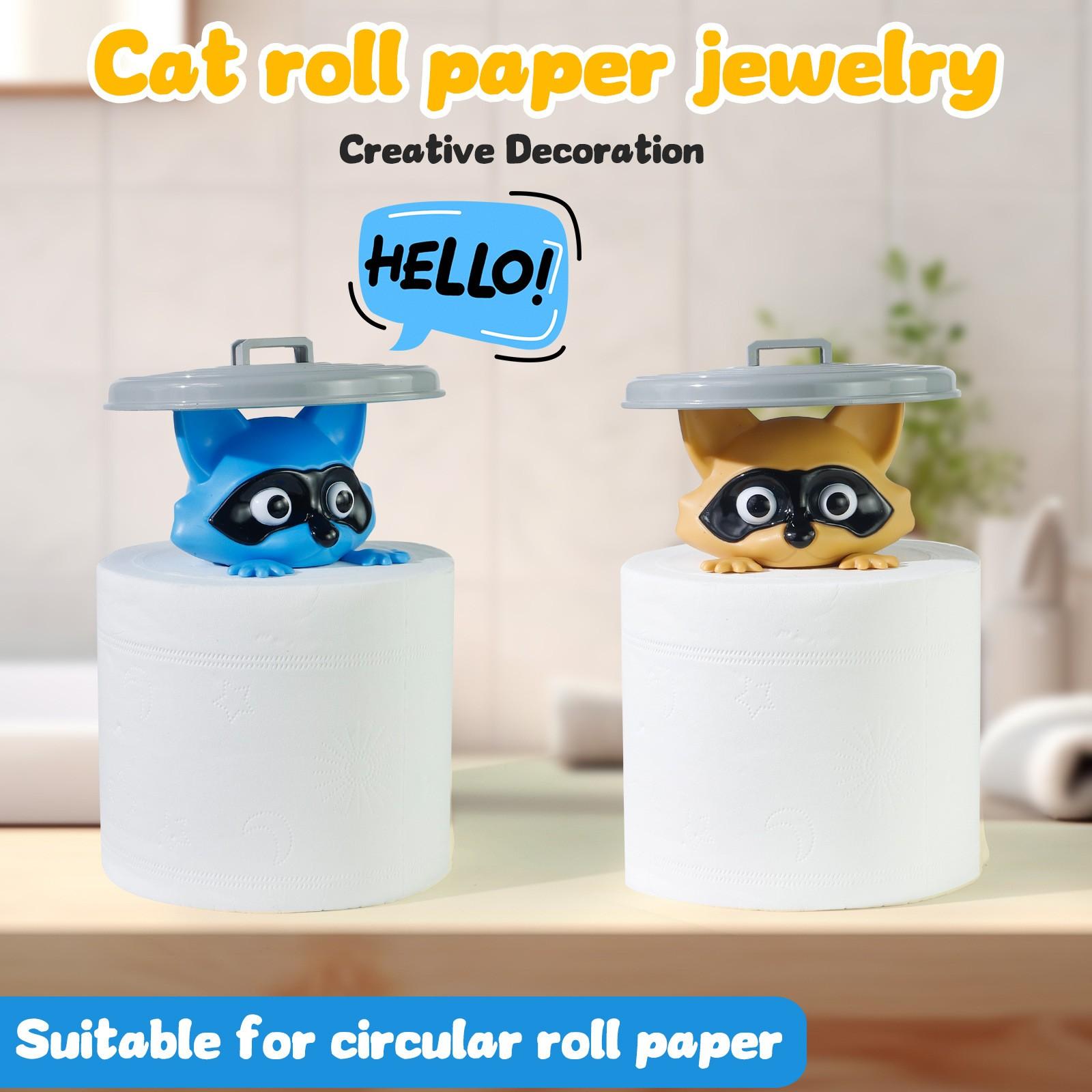 Raccoon Design Toilet Paper Holder, 1 Count Cute 3D Printed Toilet ...