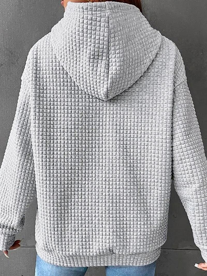 Women's Trendy Casual Drawstring Hooded Sweatshirt with Dandelion Print ...