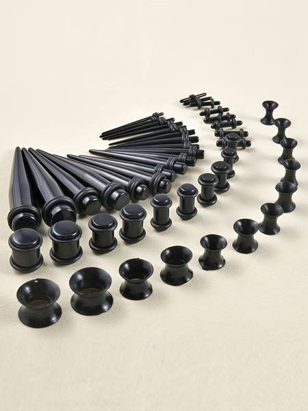 48pcs Acrylic & Ear Taper Kit, 1.6mm to 10mm Tapered Stretchers ...