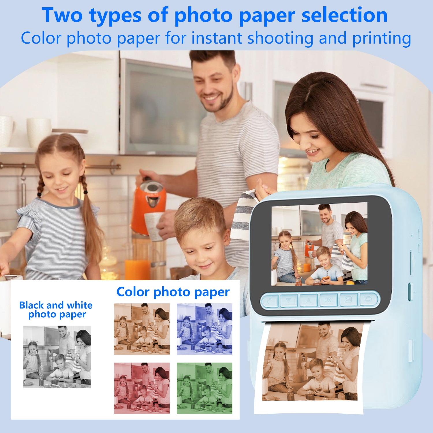 Children Instant Print Digital Camera with Flash & Selfie Mode - TikTok ...