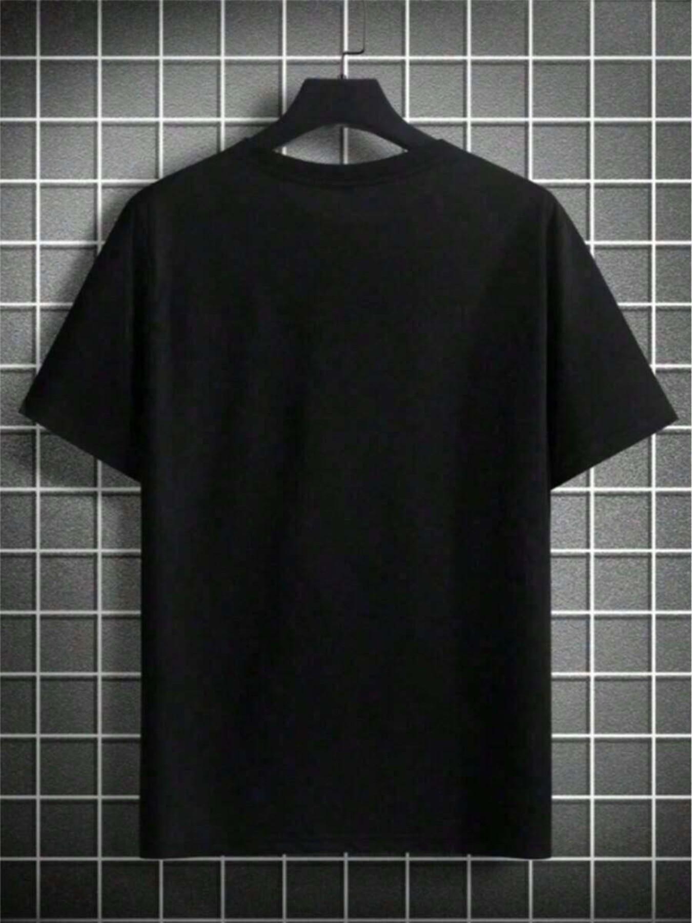 Men's 3D Printed Short Sleeve T-Shirt, Round Neck, Summer Mesh ...