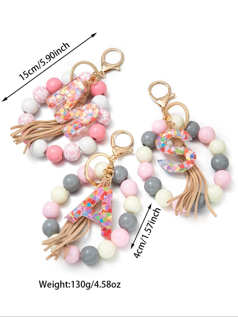 Cute Acrylic Butterfly Keychain, Letter Initial Keyring, Colorful ...