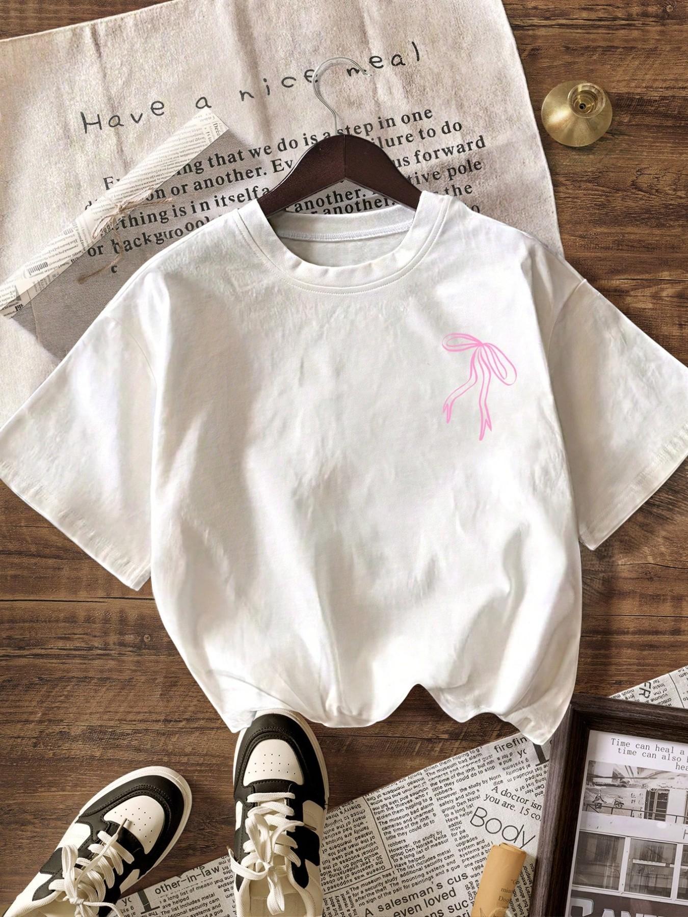 Daughter of the King Pink Bow Coquette Graphic Tee | Y2K Aesthetic ...