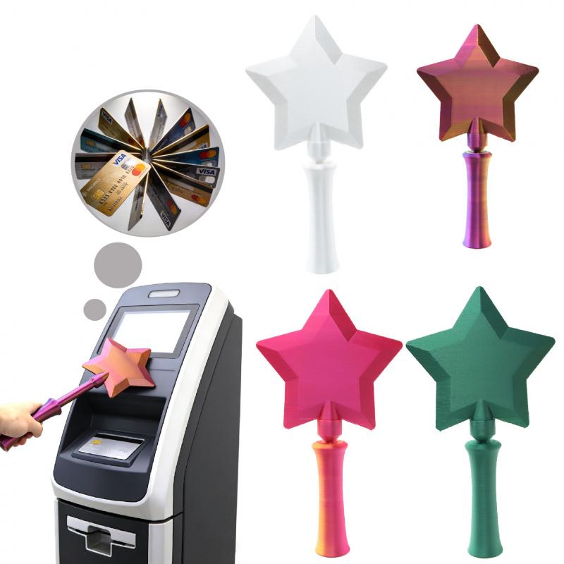 3D Printed Credit Card Wand Holder, Magic Fairy Pay Wand Card Holder ...