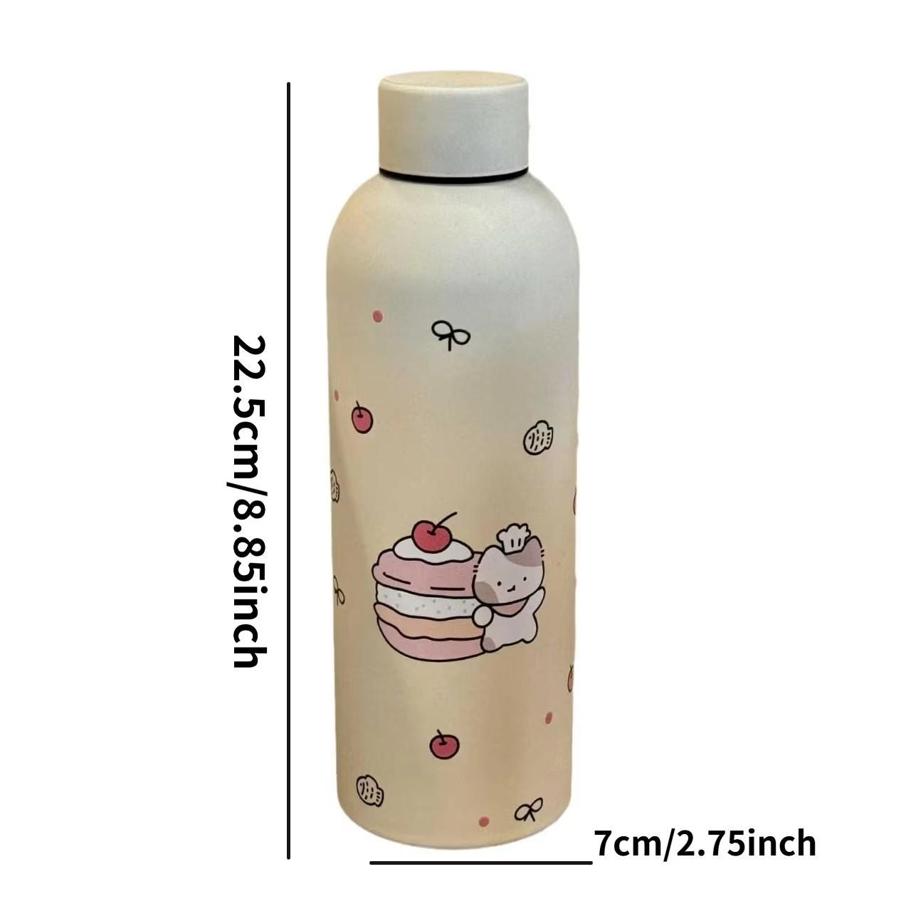 500ML Cute Cake Cat Stainless Steel Insulated Cup, High Aesthetic ...