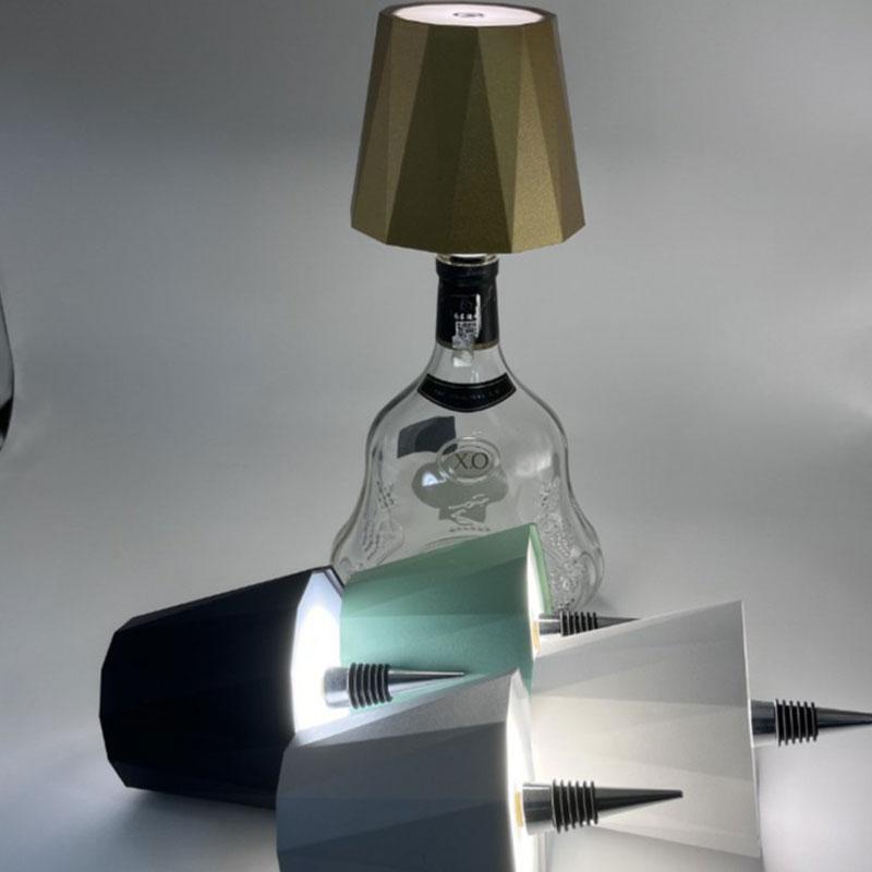 LED Bottle Table Lamp, Rechargeable Bar Restaurant Decorative ...