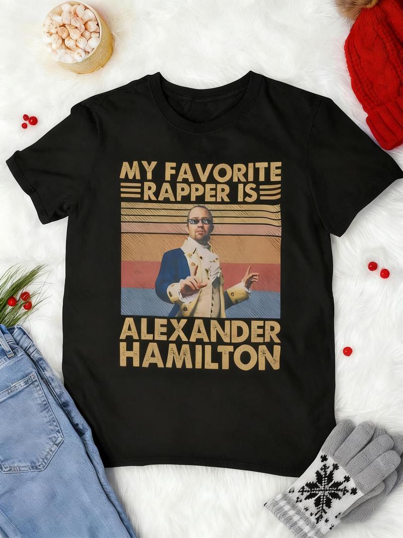 Alexander Hamilton Vintage T-Shirt, Hamilton Fan Exclusive, Korean ...