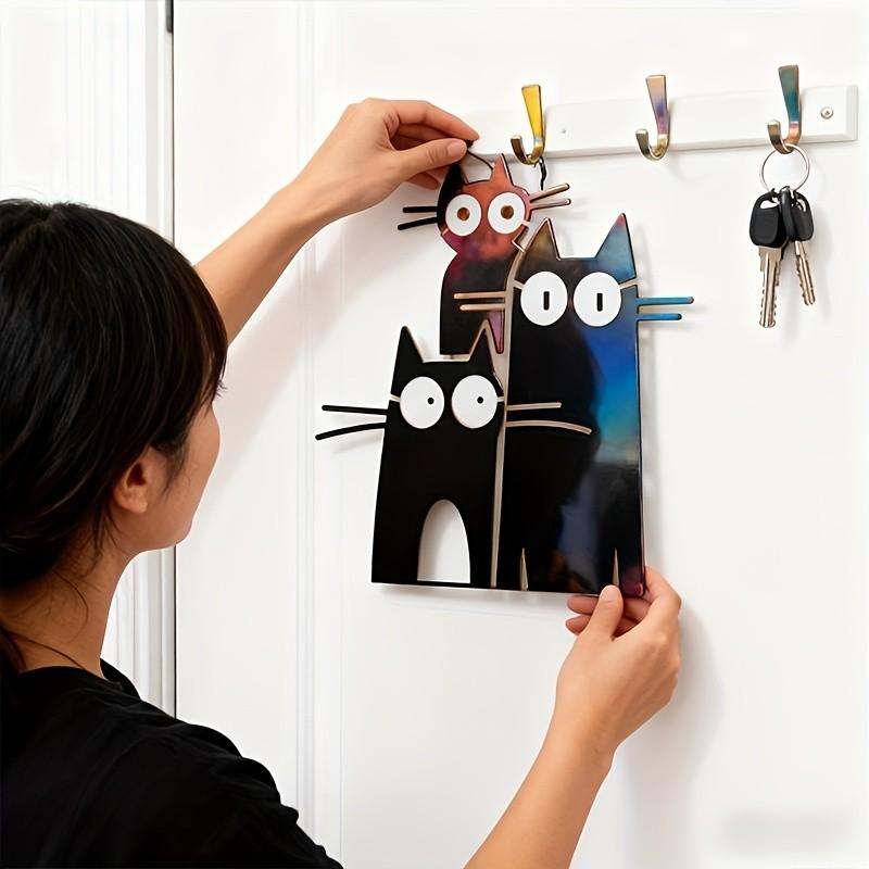 4-Pack Cartoon Style Fun Crazy Cat Art Templates, Reusable 4x4 Inch ...