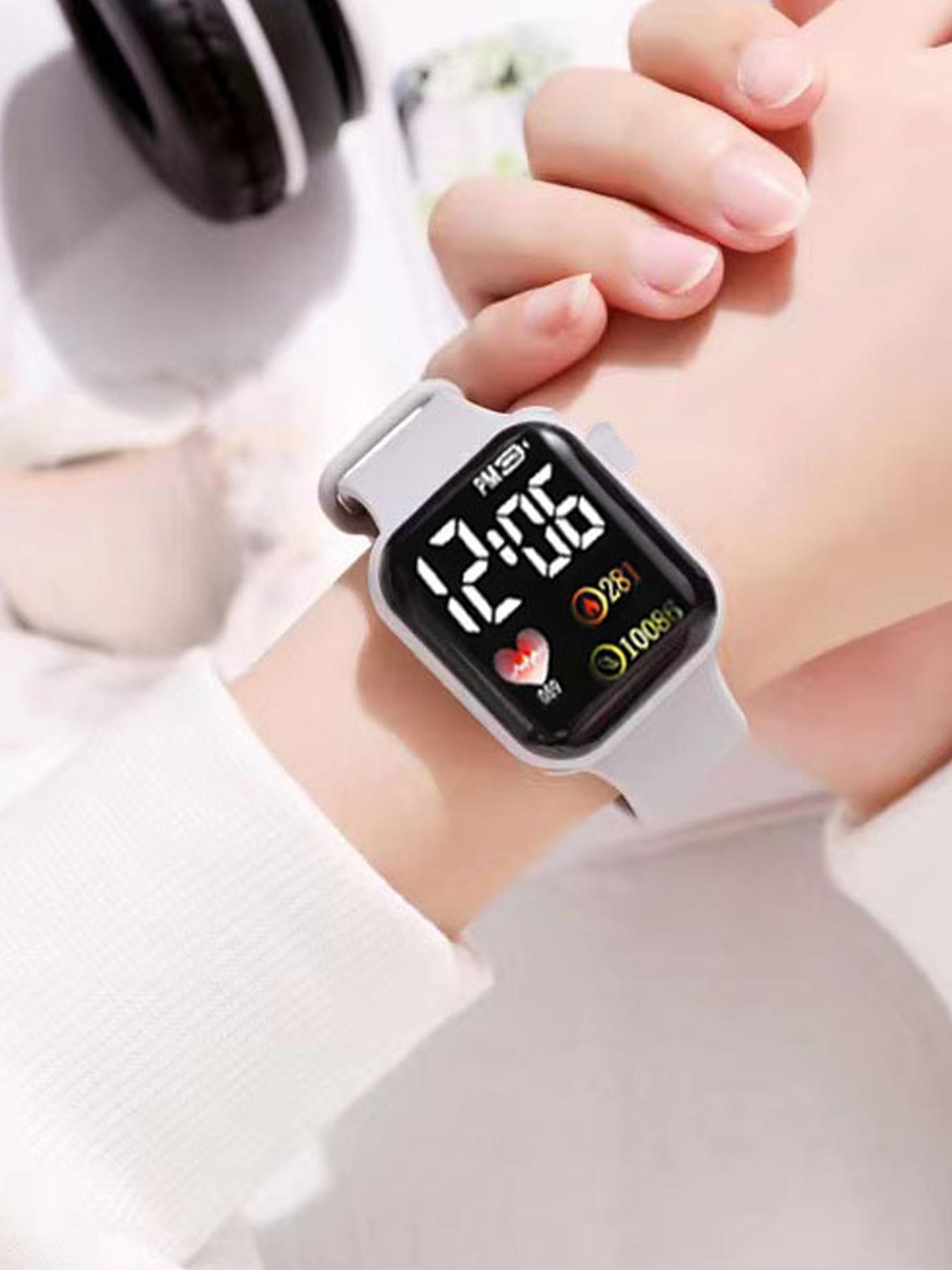 Digital Electronic Sports Watch with LED Display, Multifunctional Watch ...