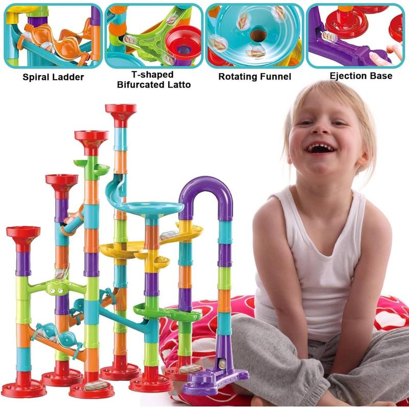 93pcs/113pcs Colorful Marble Run Set, Building Blocks Set, Creative ...