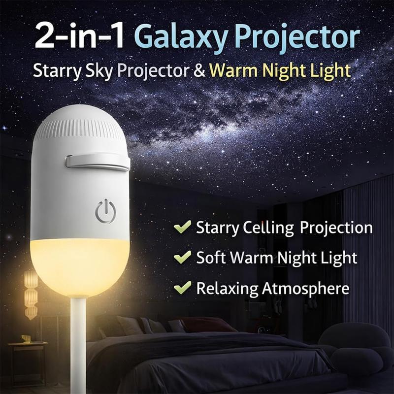 2 in 1 Galaxy Projector: Starry Sky Projector and Night Light, with USB ...
