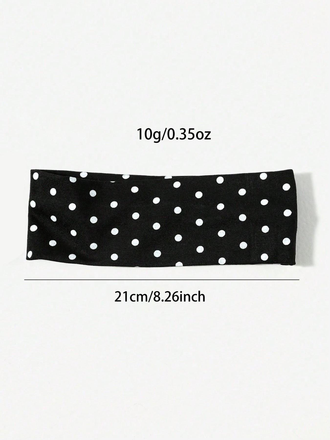 Polka Dot Headband, Simple Casual Hair Accessory for Women and Girls ...
