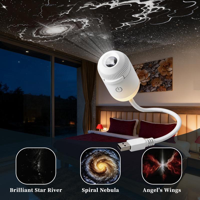 2 in 1 Galaxy Projector: Starry Sky Projector and Night Light, with USB ...