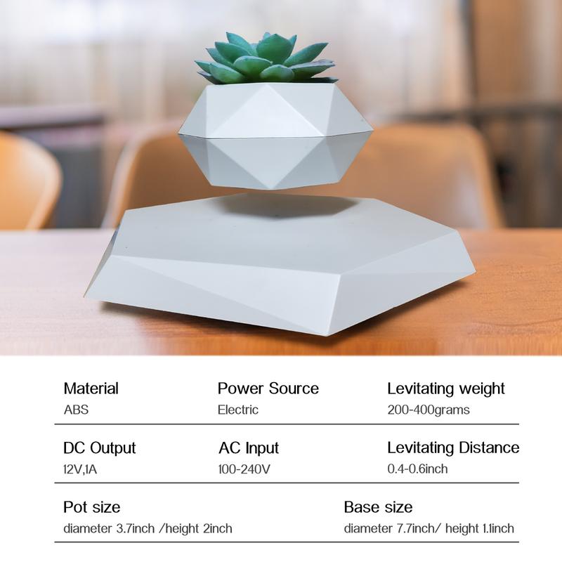 Levitating Pot - Levitating Planter for Bonsai, Succulents, Air Plants ...