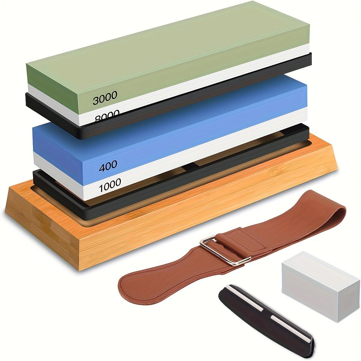 6Pcs Professional Whetstone Knife Sharpening Stone Set, 400/1000 & 3000 ...