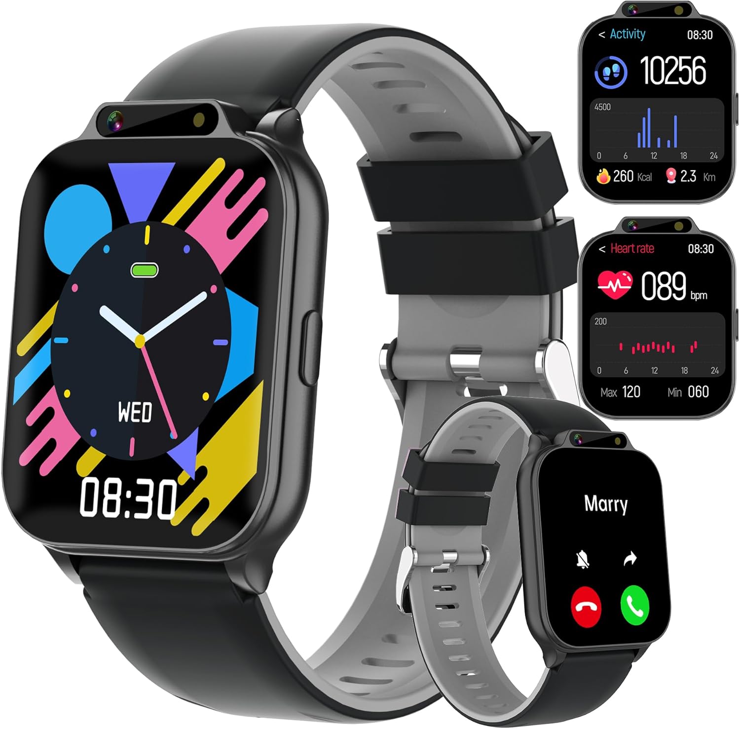 Smart Watch for Kids 1.85" with Fitness & Sleep Tracker, IP68 ...