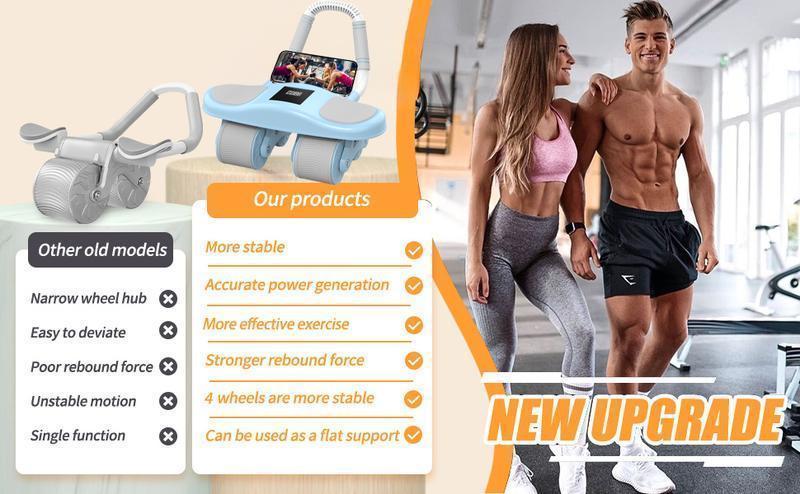 Abdominal Wheel Men's and Women's Home Elbow Brace Roller Exercise and ...